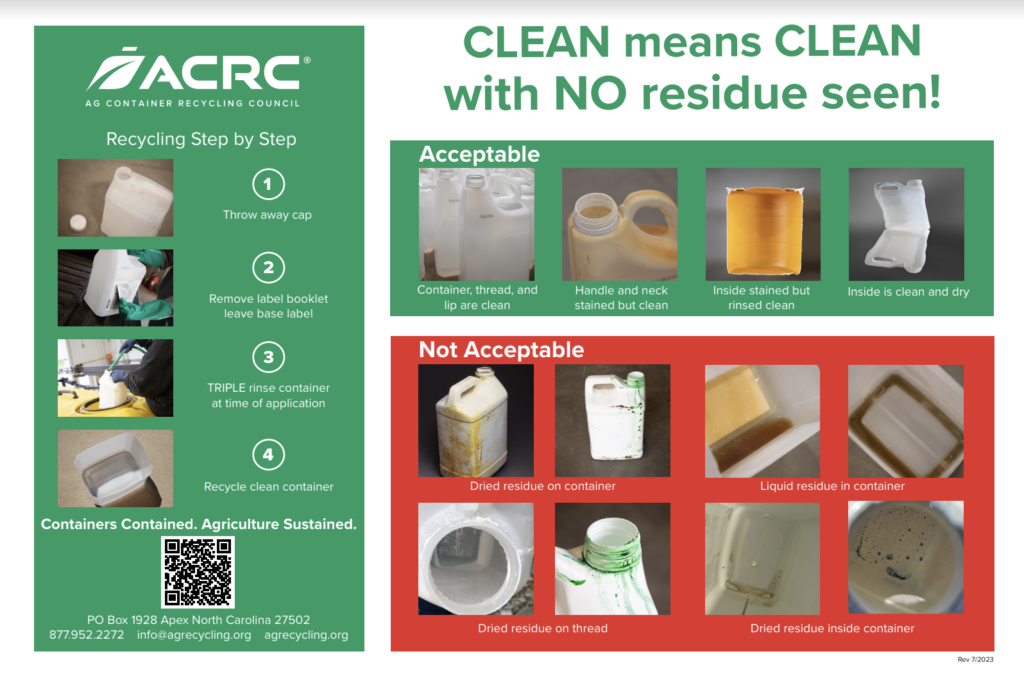 Proper Pesticide Container Recycling N C Cooperative Extension